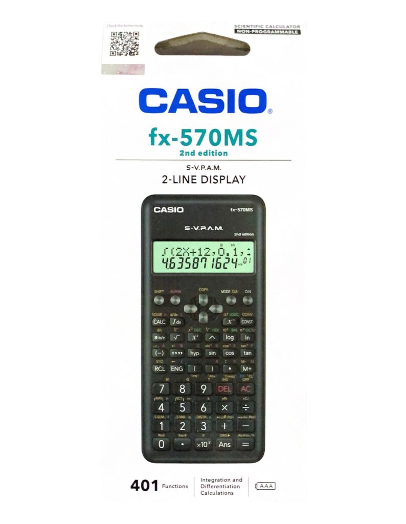 CASIO SCIENTIFIC FX 570MS CALCULATOR - Medu Books Distributor